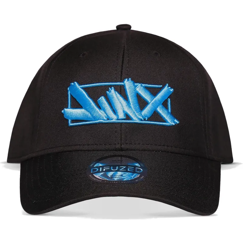 Difuzed Curved Brim Jinx League of Legends Black Snapback Cap ...